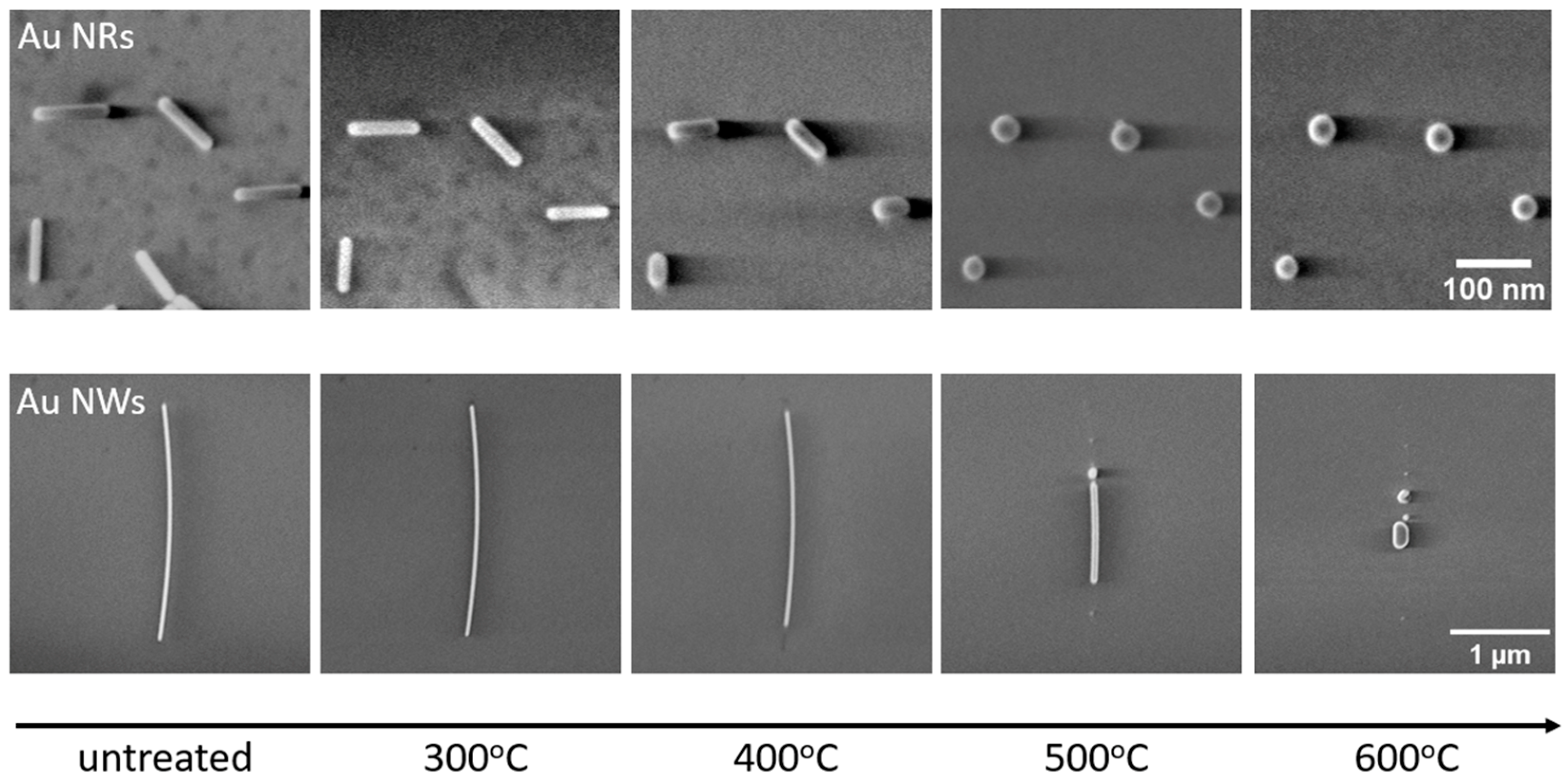 Heat-Induced Fragmentation and Adhesive Behaviour of Gold Nanowires for ...