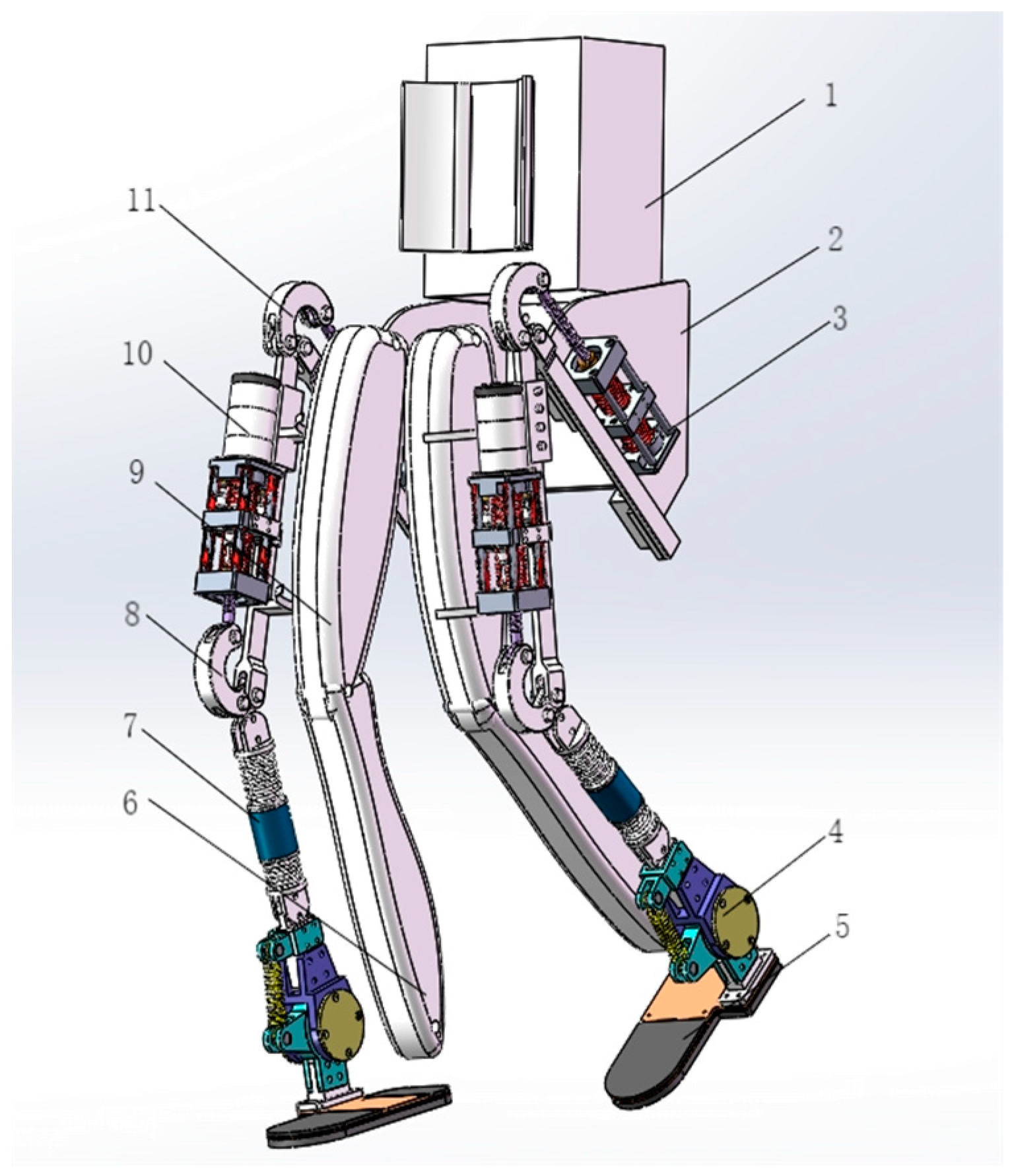 Research on Mechanical Leg Structure Design and Control System of Lower Limb Exoskeleton ...