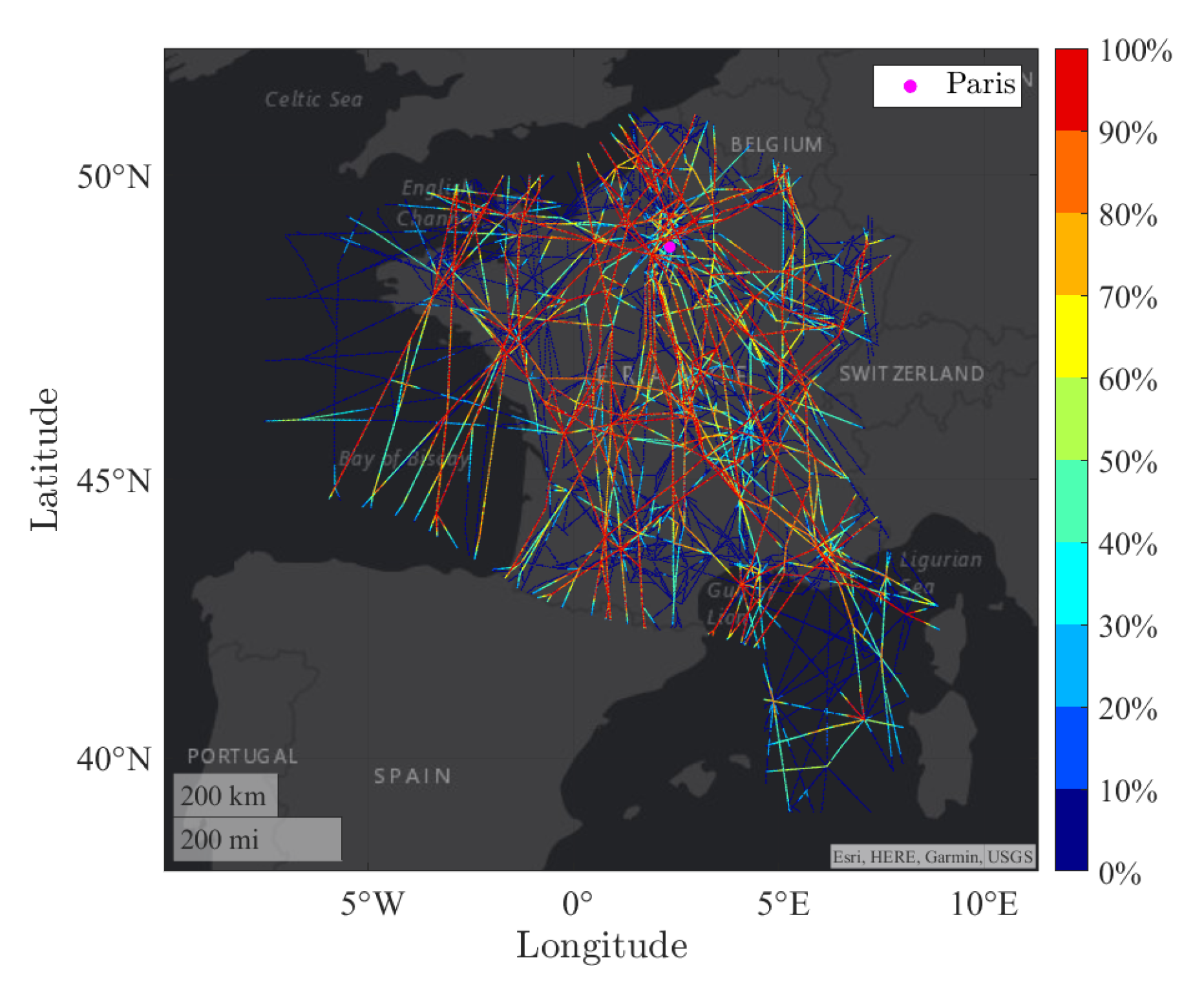 Air Traffic Complexity Map Based on Linear Dynamical Systems