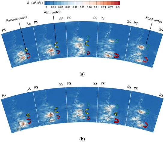Analysis of the Effect of the Leading-Edge Vortex Structure on Unsteady Secondary Flow at the ...