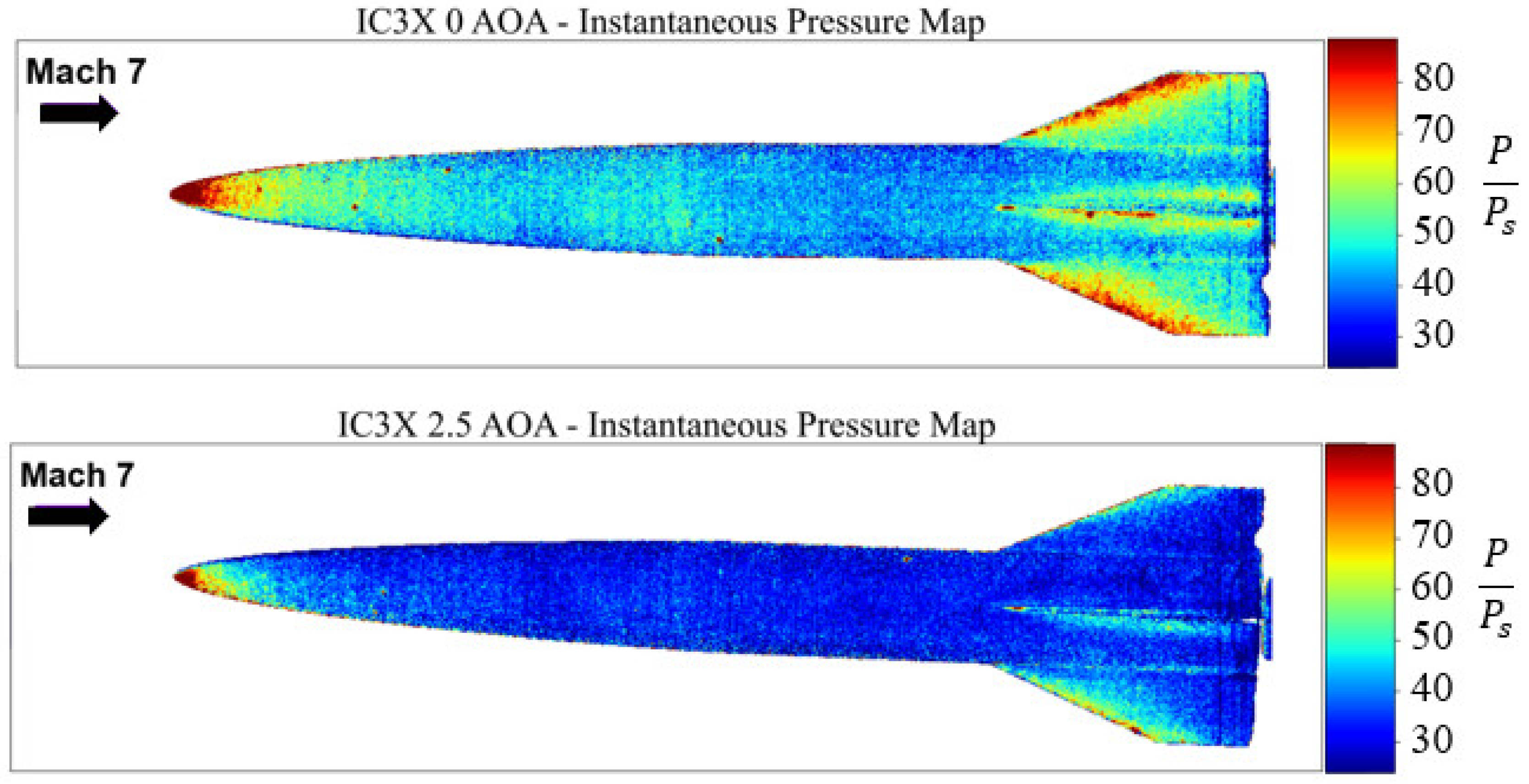Fast-Responding Pressure-Sensitive Paint Measurements of the IC3X at ...