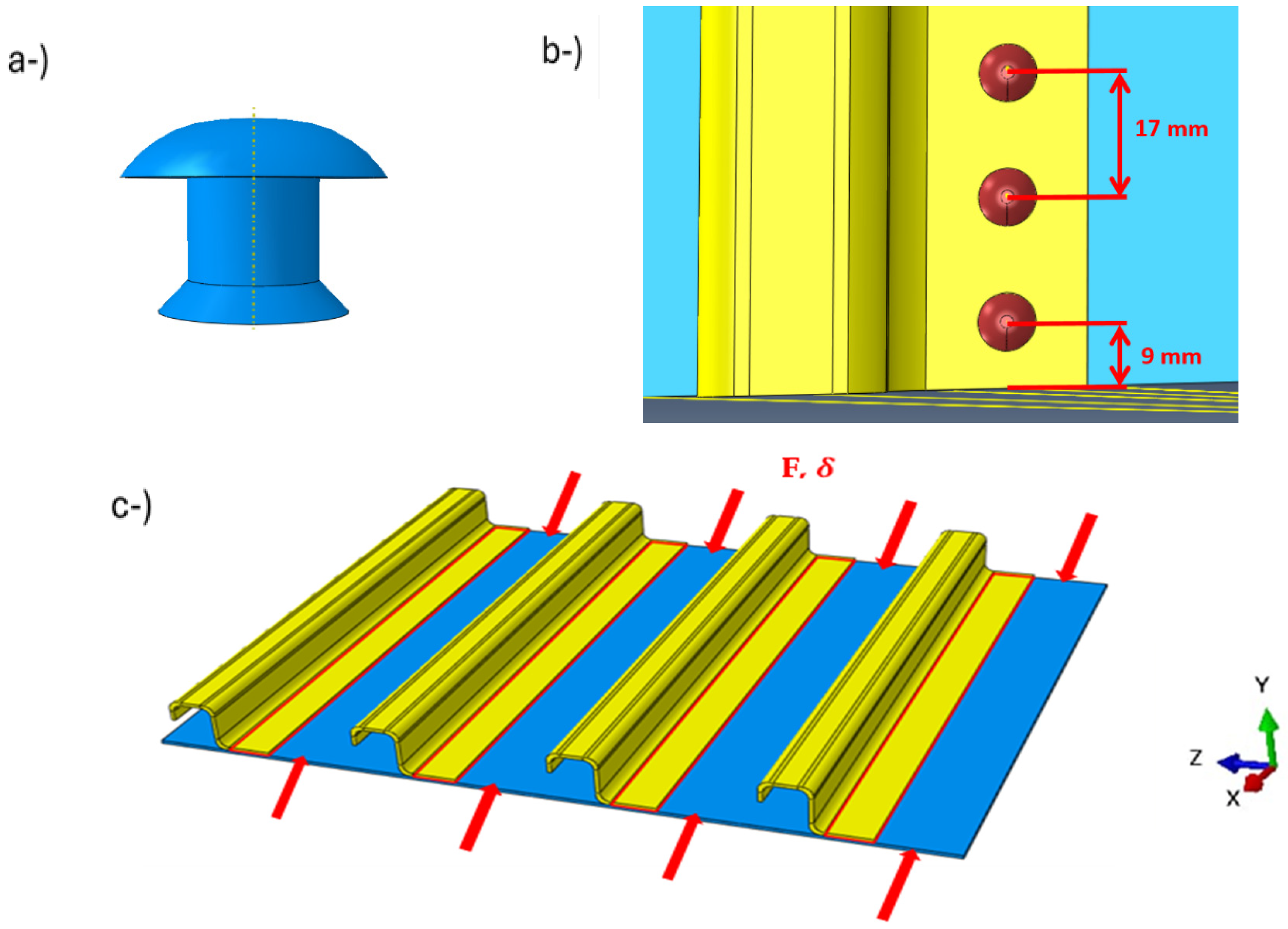 Investigation of Skin–Stringer Assembly Made with Adhesive and ...
