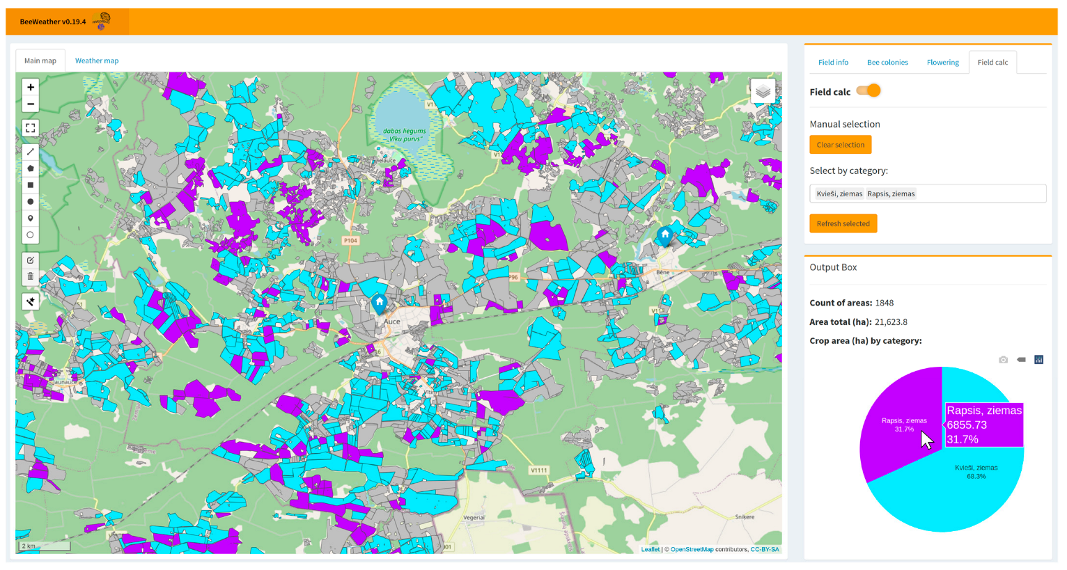 GIS-Based Interactive Map to Improve Scheduling Beekeeping Activities
