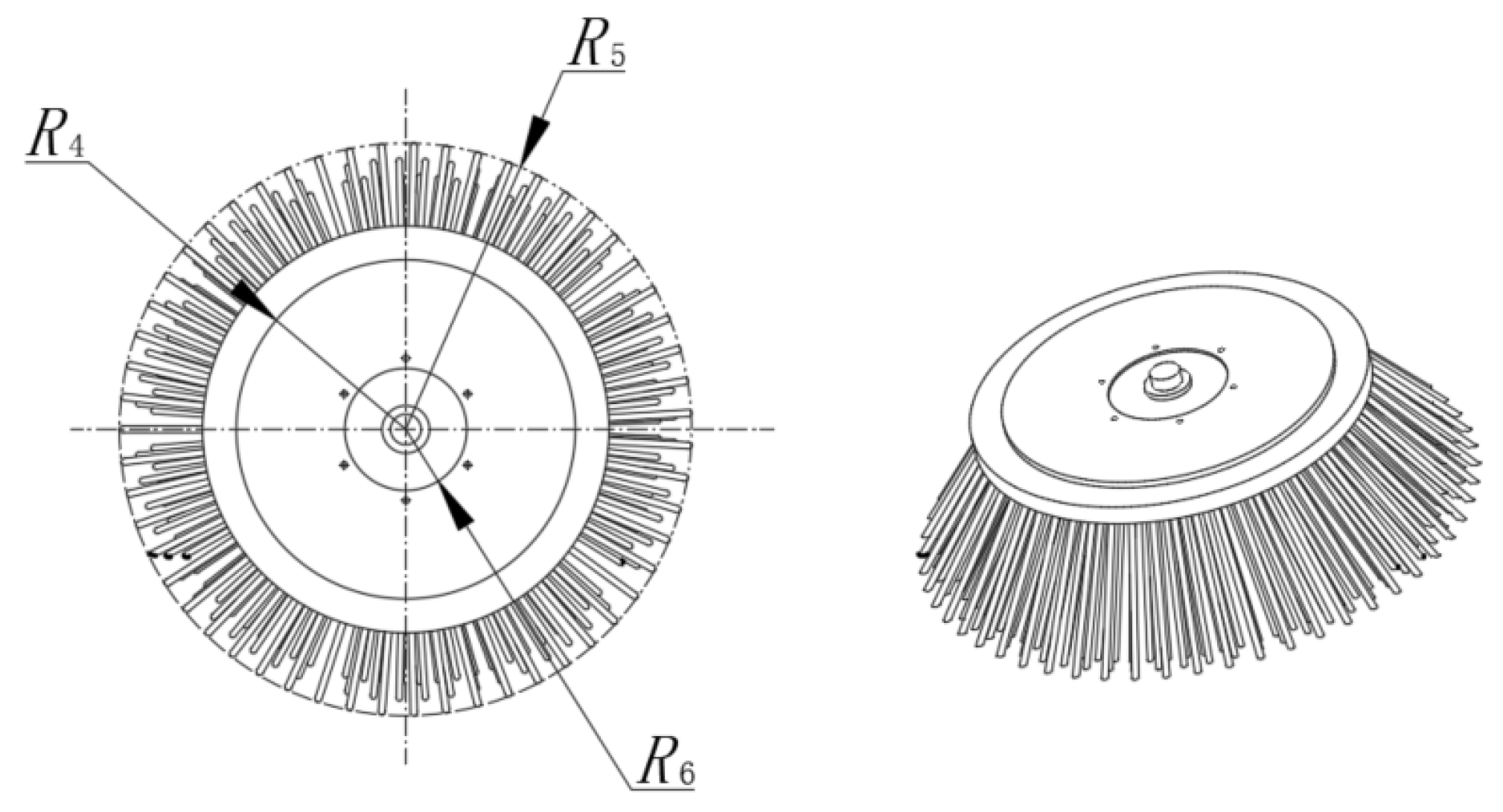 Development of an Orchard Mowing and Sweeping Device Based on an ADAMS–EDEM Simulation