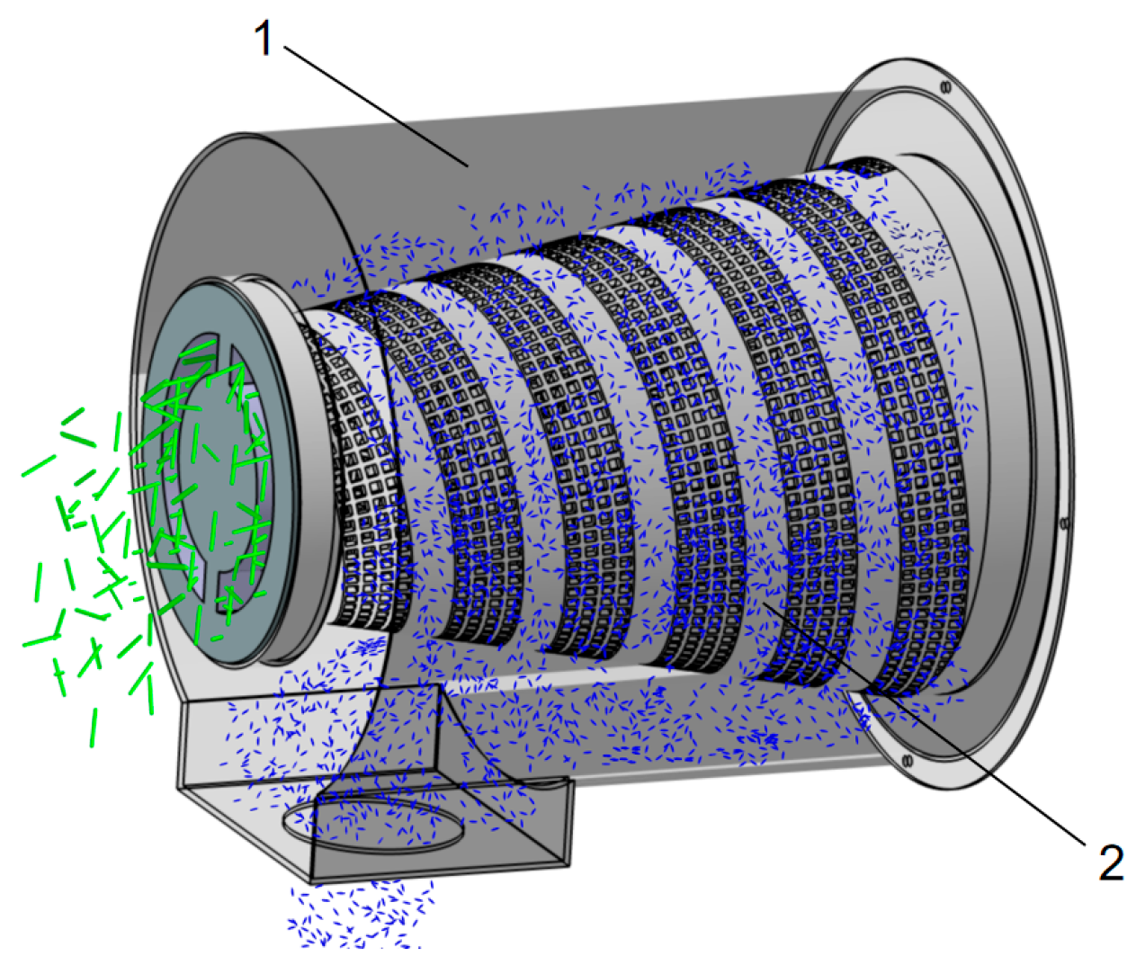 Vortex Cleaning Device for Rice Harvester: Design and Bench Test