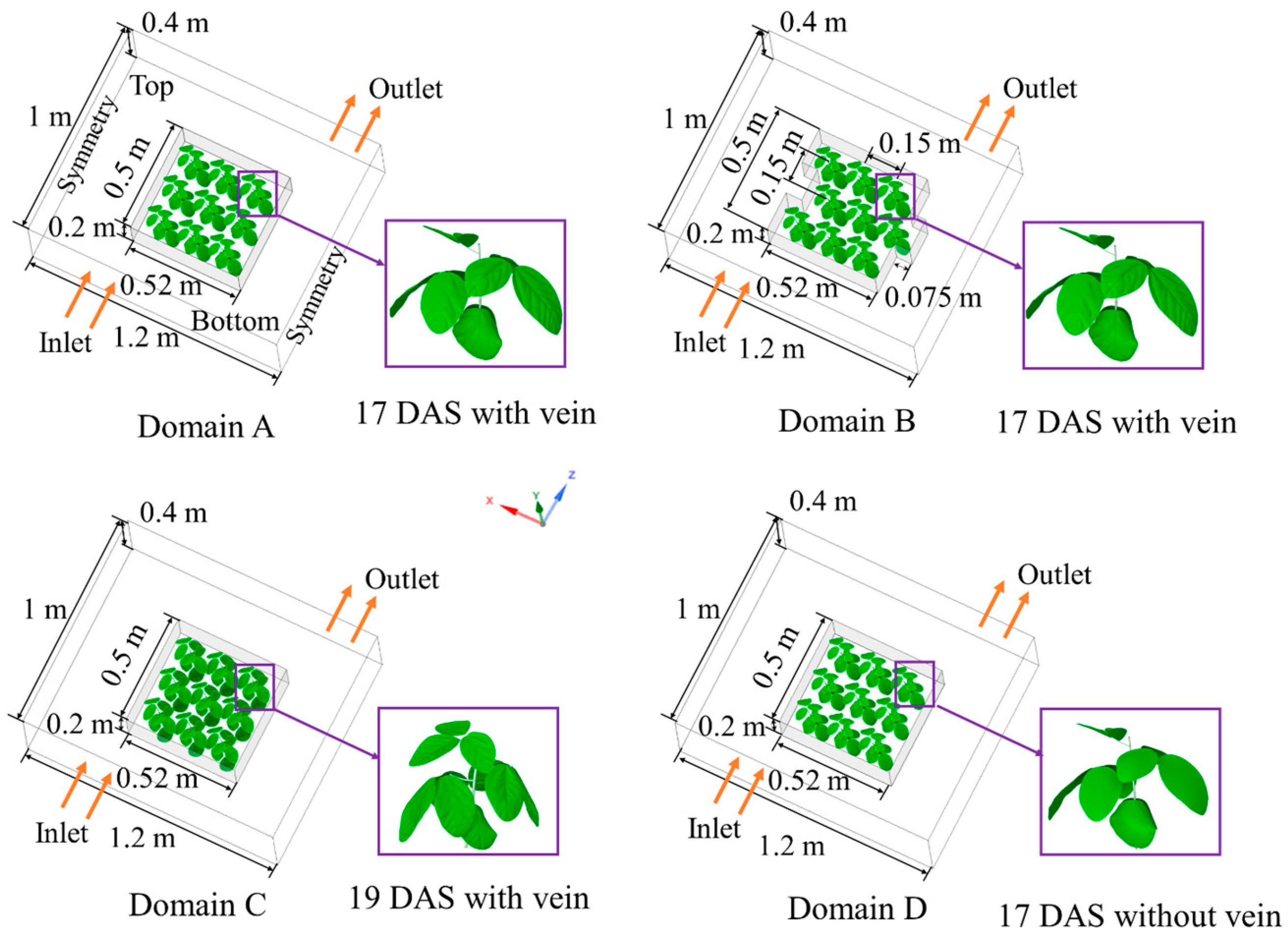 Computational Fluid Dynamics Model with Realistic Plant Structures to Study Airflow in and ...