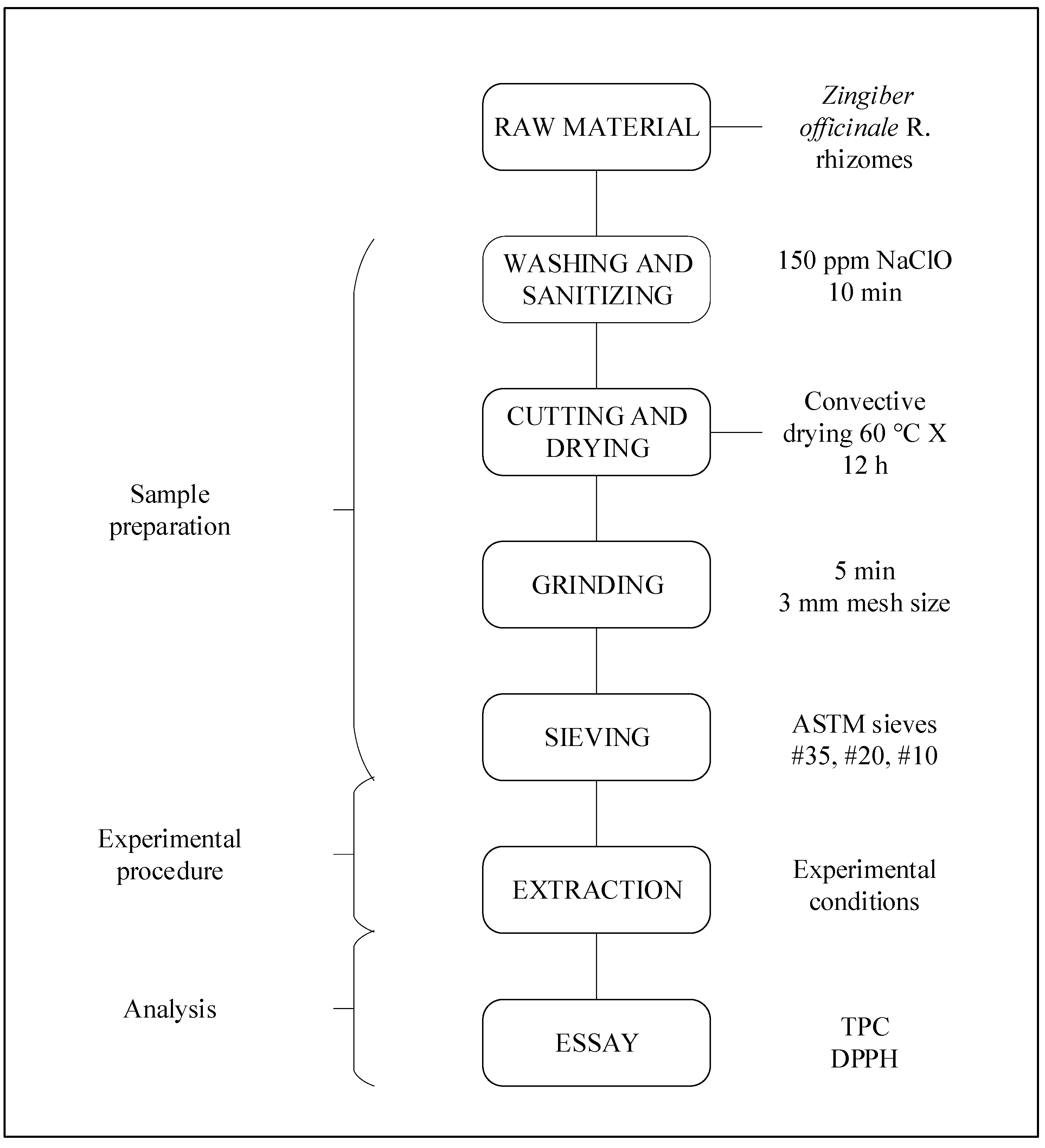 Antioxidant Activity of Zingiber officinale R. Extract Using Pressurized Liquid Extraction Method