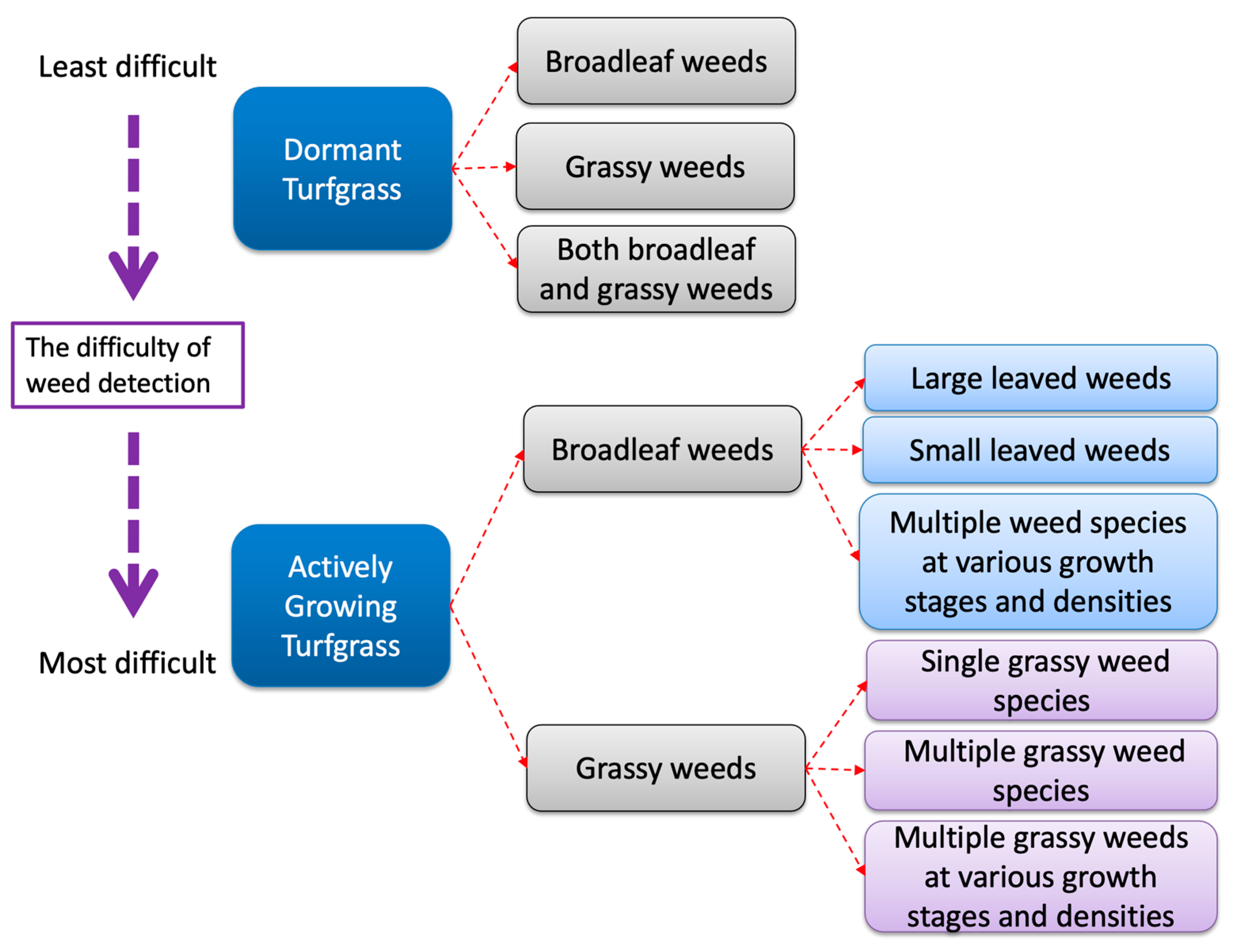Deep Learning-Based Weed Detection in Turf: A Review