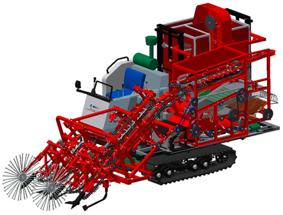 Experimental Study of a 4HLB-4 Half-Feed Four-Row Peanut Combine Harvester