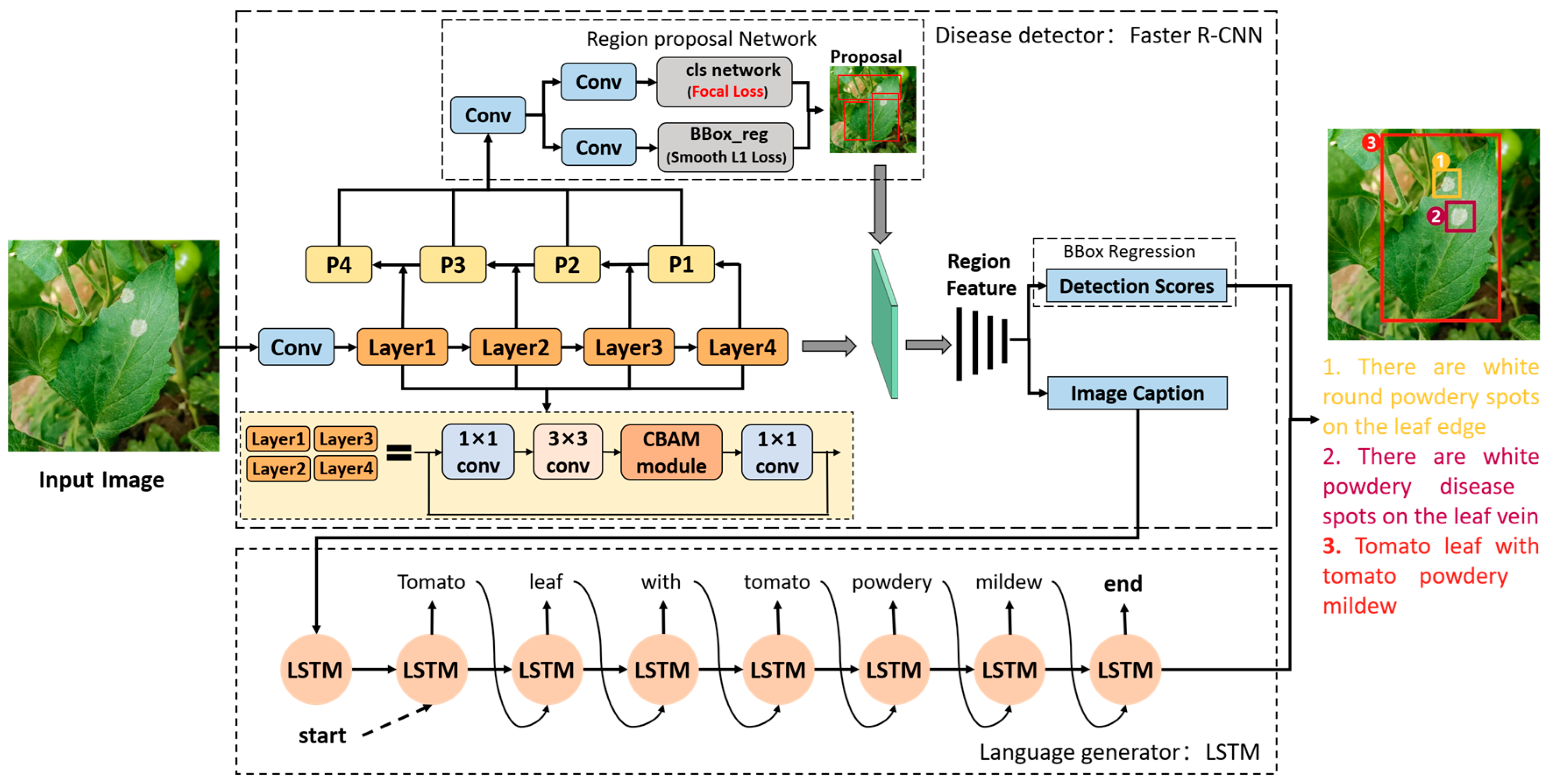 Veg-DenseCap: Dense Captioning Model for Vegetable Leaf Disease Images