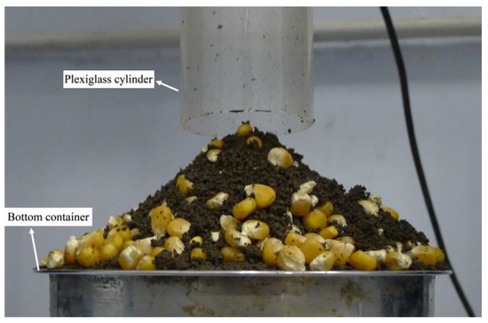 Validation and Calibration of Maize Seed–Soil Inter-Parameters Based on the Discrete Element Method