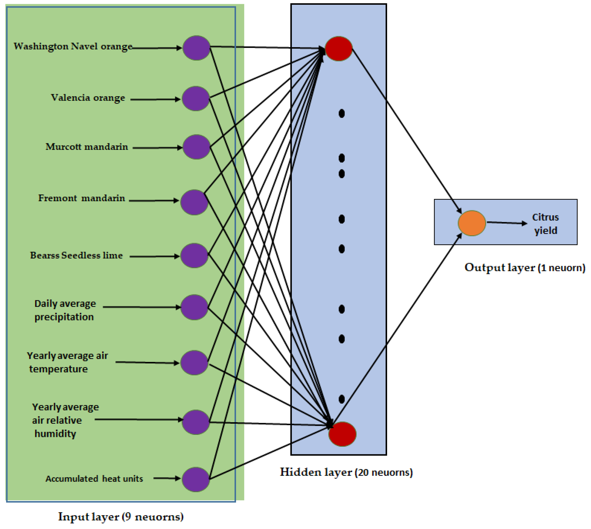 Employing an Artificial Neural Network Model to Predict Citrus Yield ...