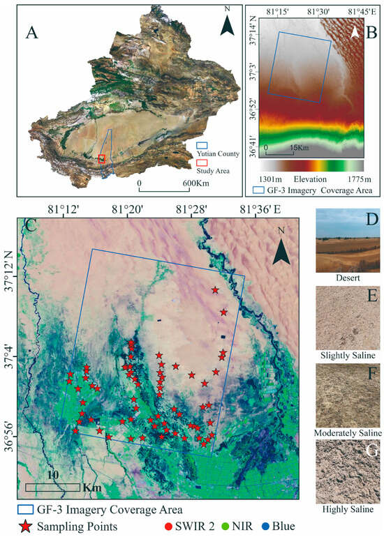 A Three-Dimensional Feature Space Model for Soil Salinity Inversion in Arid Oases: Polarimetric ...