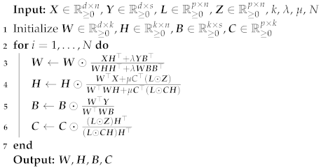 Guided Semi-Supervised Non-Negative Matrix Factorization