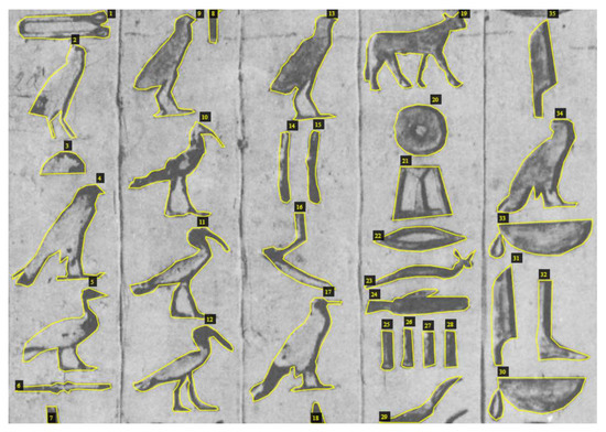 Egyptian Hieroglyphs Segmentation with Convolutional Neural Networks