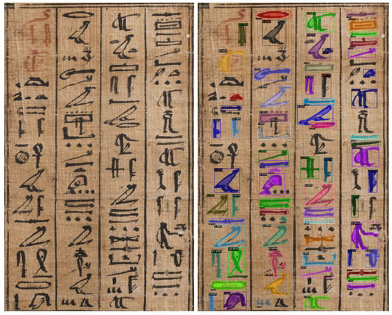 Egyptian Hieroglyphs Segmentation with Convolutional Neural Networks