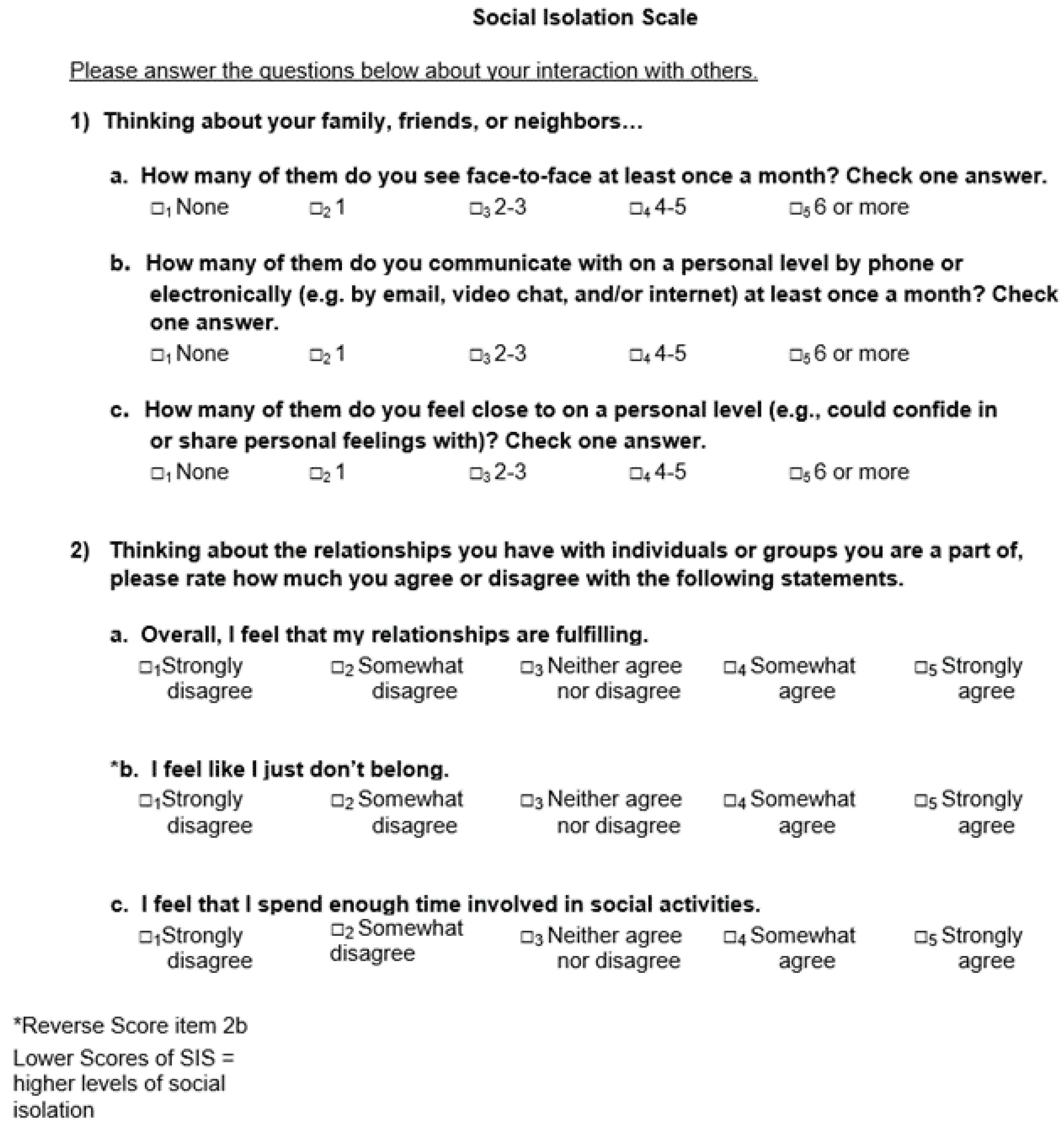 Correlations between Social Isolation and Functional Decline in Older ...