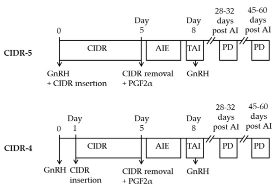 Effect of One-Day Delaying CIDR Administration in 5-Day Cosynch ...