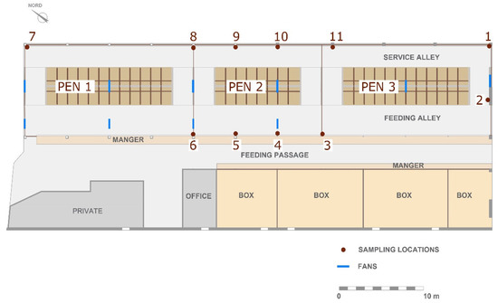Analysis of the Horizontal Distribution of Sampling Points for Gas ...