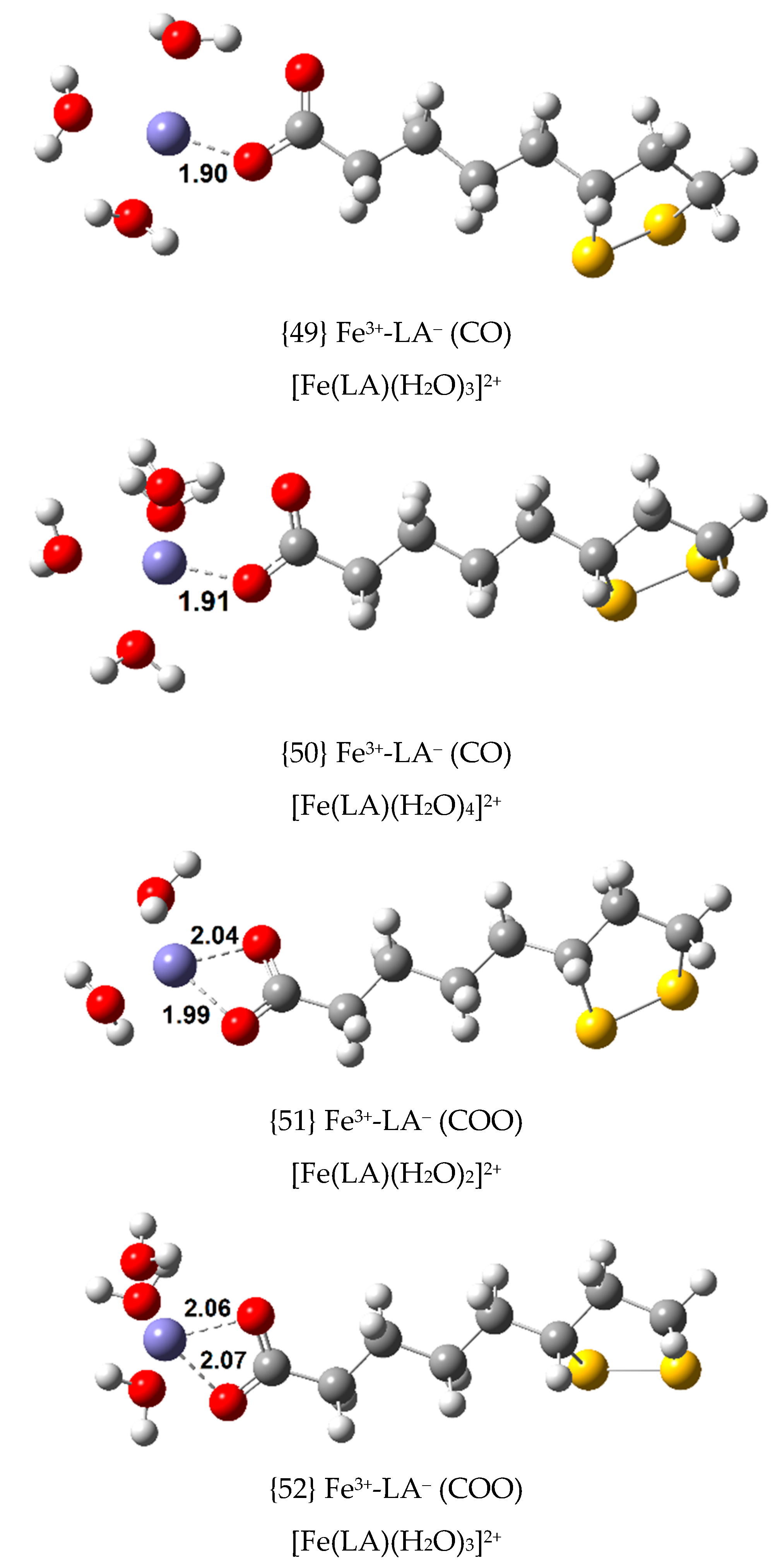 Theoretical Study of the Iron Complexes with Lipoic and Dihydrolipoic ...