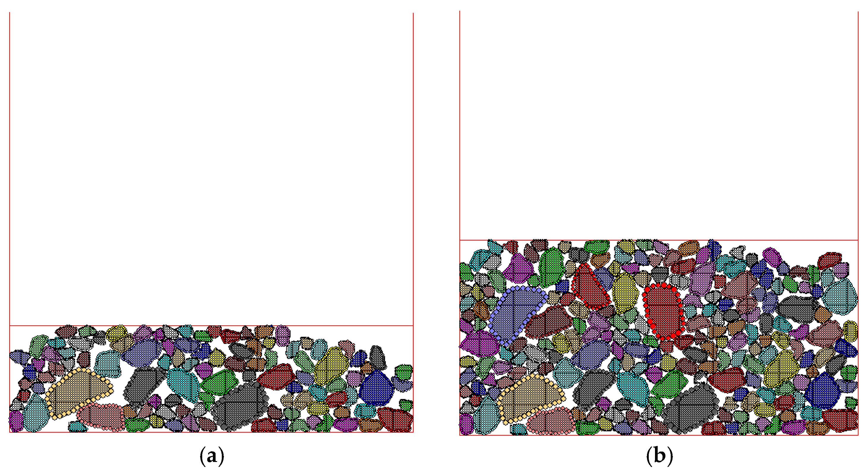 Algorithm For Virtual Aggregates Reconstitution Based On Image Processing And Discrete Element