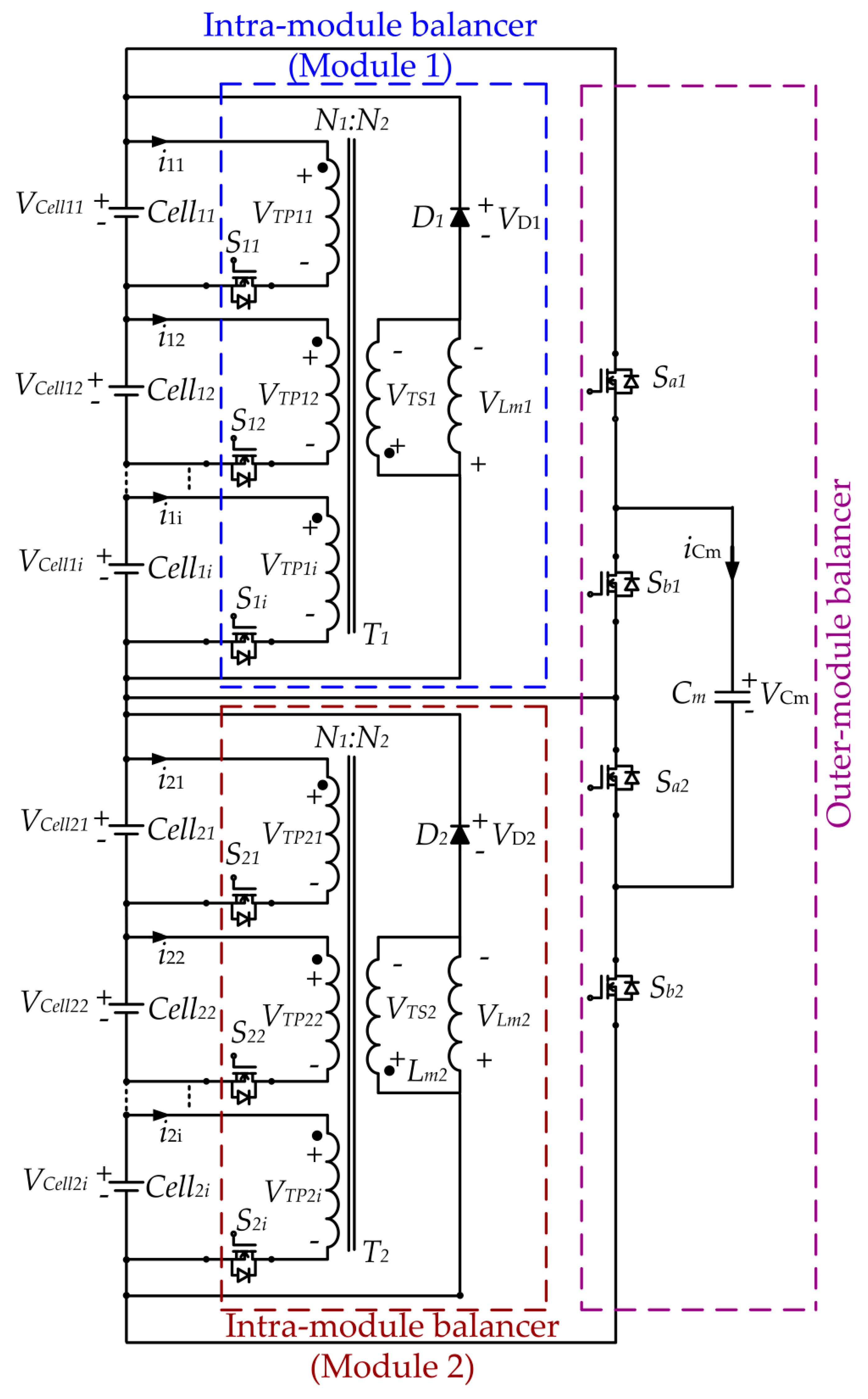 A Modular Cell Balancer Based on Multi-Winding Transformer and Switched ...