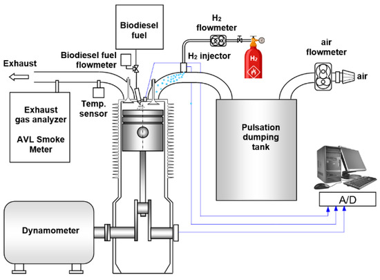 Combustion and Emission Characteristics of a Biodiesel-Hydrogen Dual-Fuel Engine