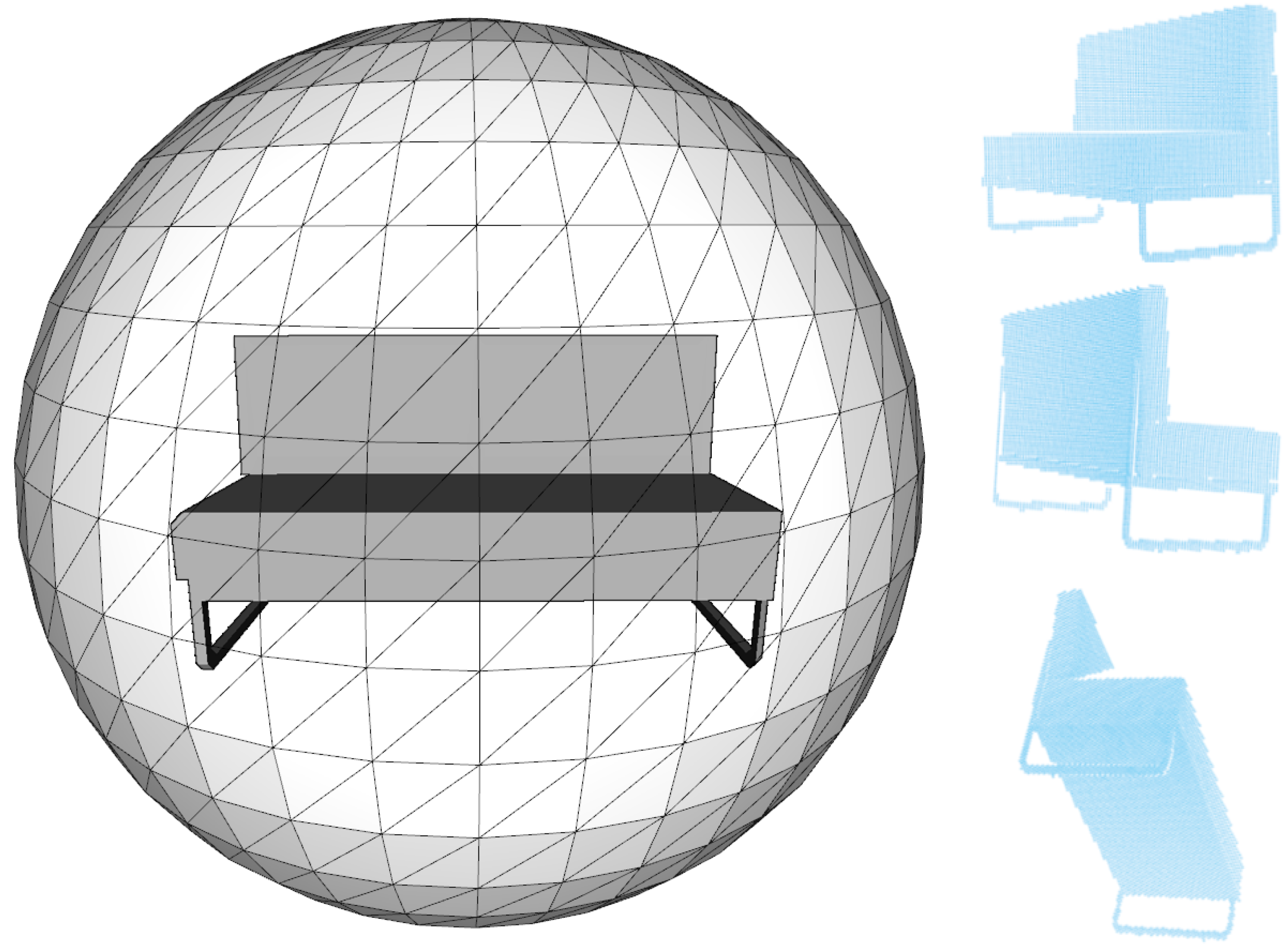 Par3DNet: Using 3DCNNs for Object Recognition on Tridimensional Partial Views