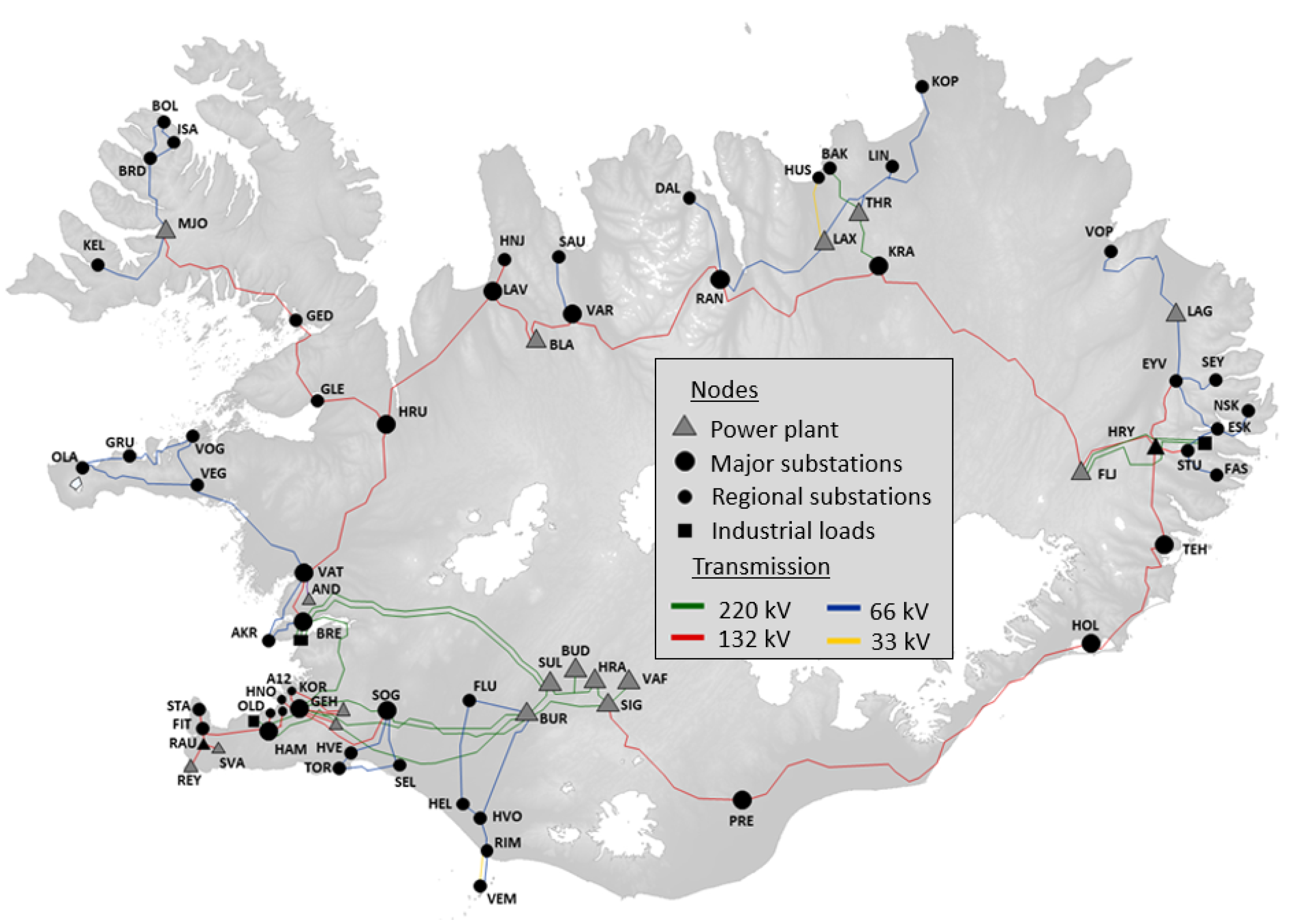 Iceland Weather Map