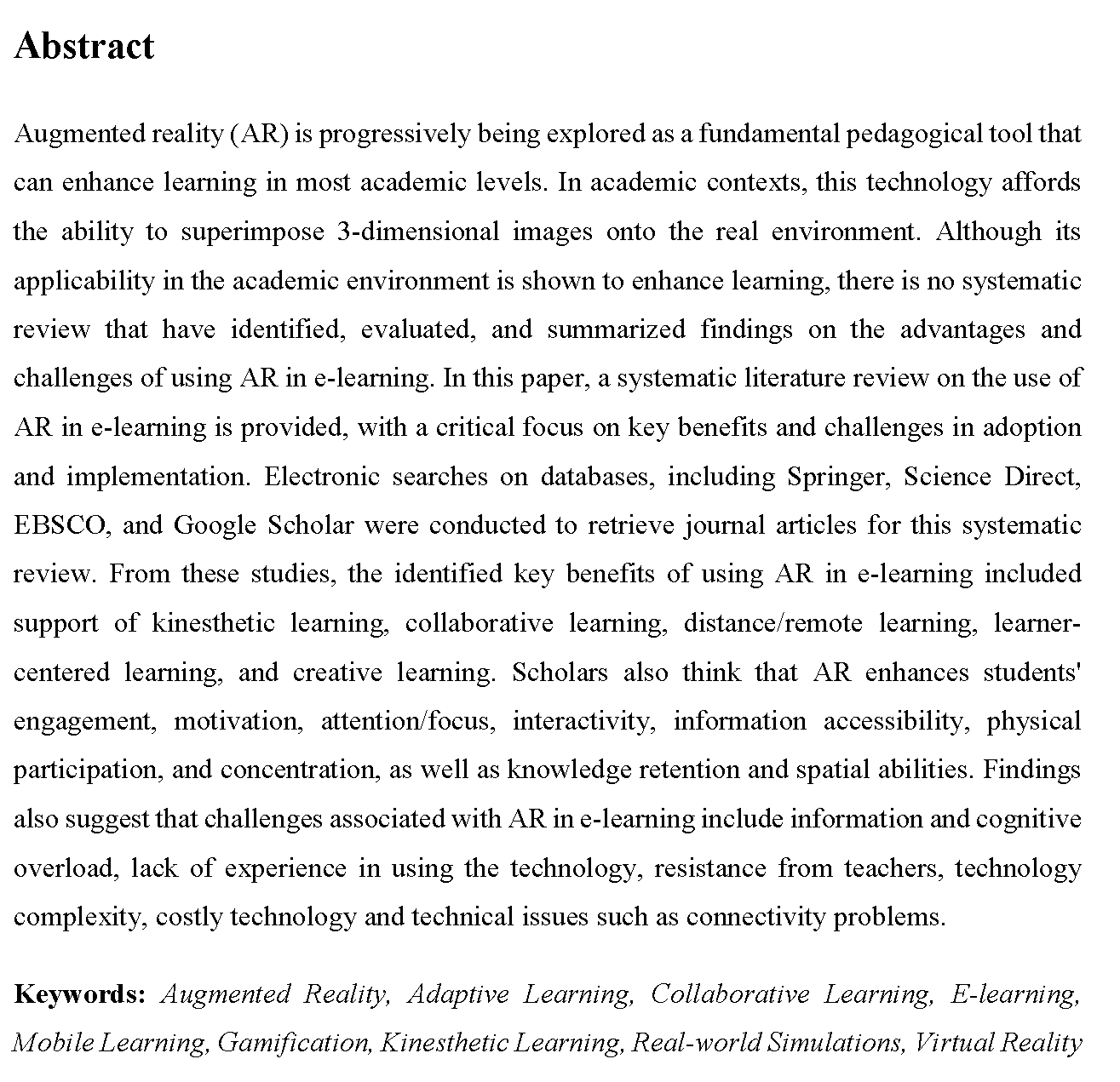 Applied Sciences | Free Full-Text | Augmented Reality: A Systematic ...