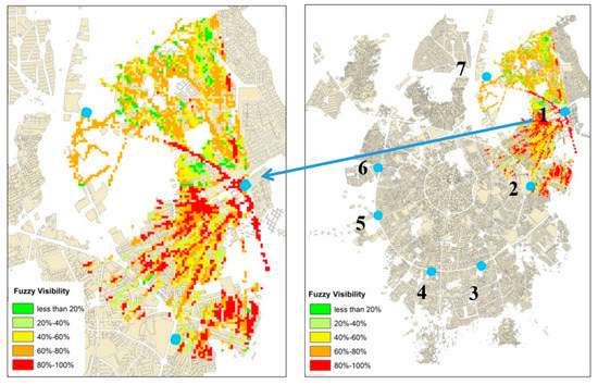 A Model for Locating Tall Buildings through a Visual Analysis Approach