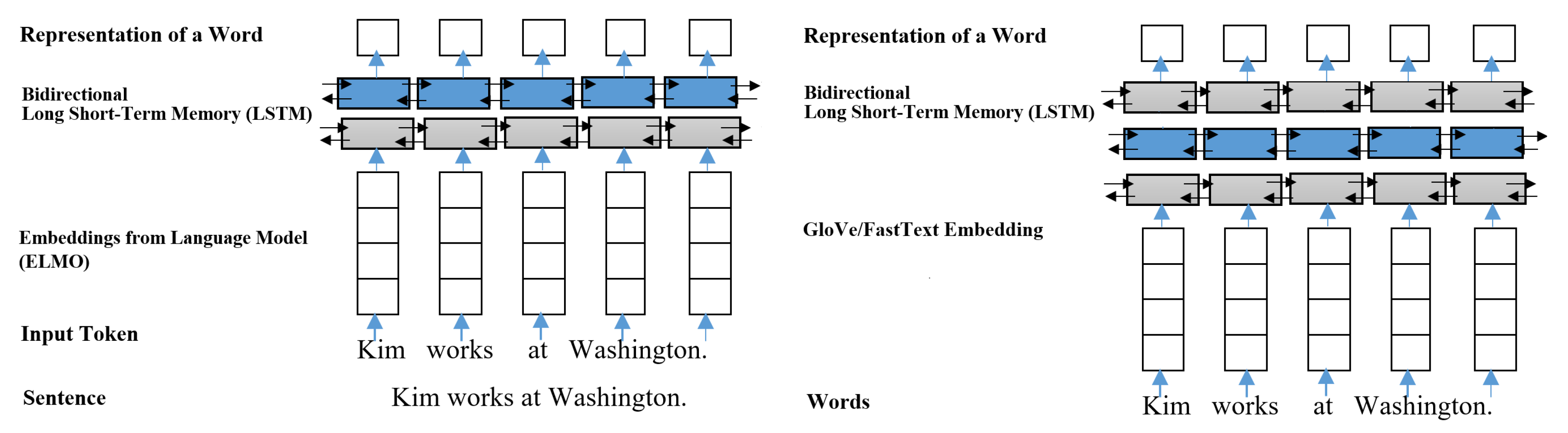 Delayed Combination of Feature Embedding in Bidirectional LSTM CRF for NER