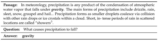 Applied Sciences | Free Full-Text | A Survey on Machine Reading Comprehension—Tasks, Evaluation ...
