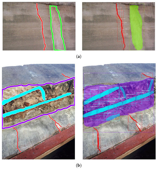 Automated Multiple Concrete Damage Detection Using Instance Segmentation Deep Learning Model