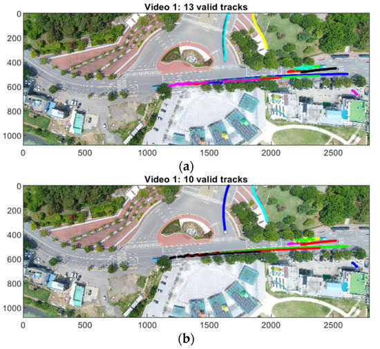 Moving Vehicle Tracking with a Moving Drone Based on Track Association