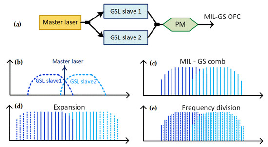 Optical Frequency Comb Expansion Using Mutually Injection-Locked Gain-Switched Lasers