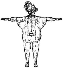 Line Drawing Extraction from Cartoons Using a Conditional Generative Adversarial Network