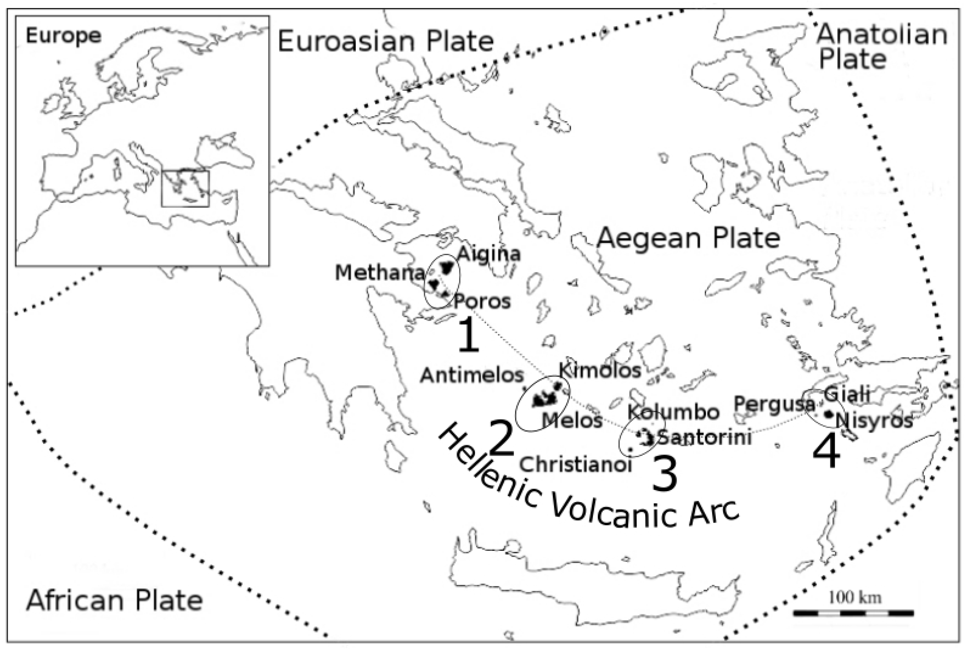Machine Learning in Discriminating Active Volcanoes of the Hellenic Volcanic Arc