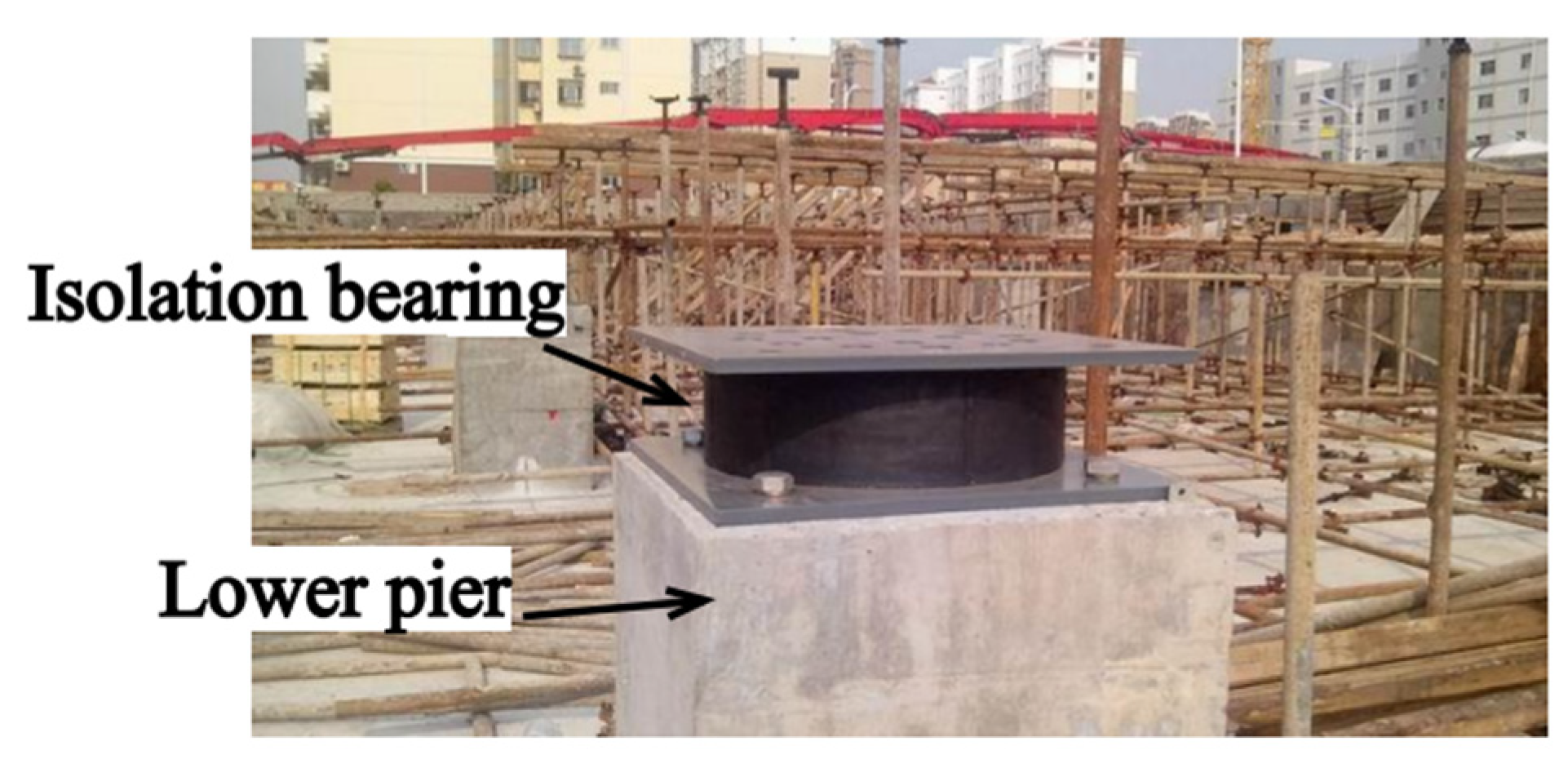 Field Test for a Base Isolation Structure on Condition of Horizontal ...