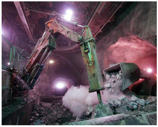 Haptic Teleoperation of Impact Hammers in Underground Mining