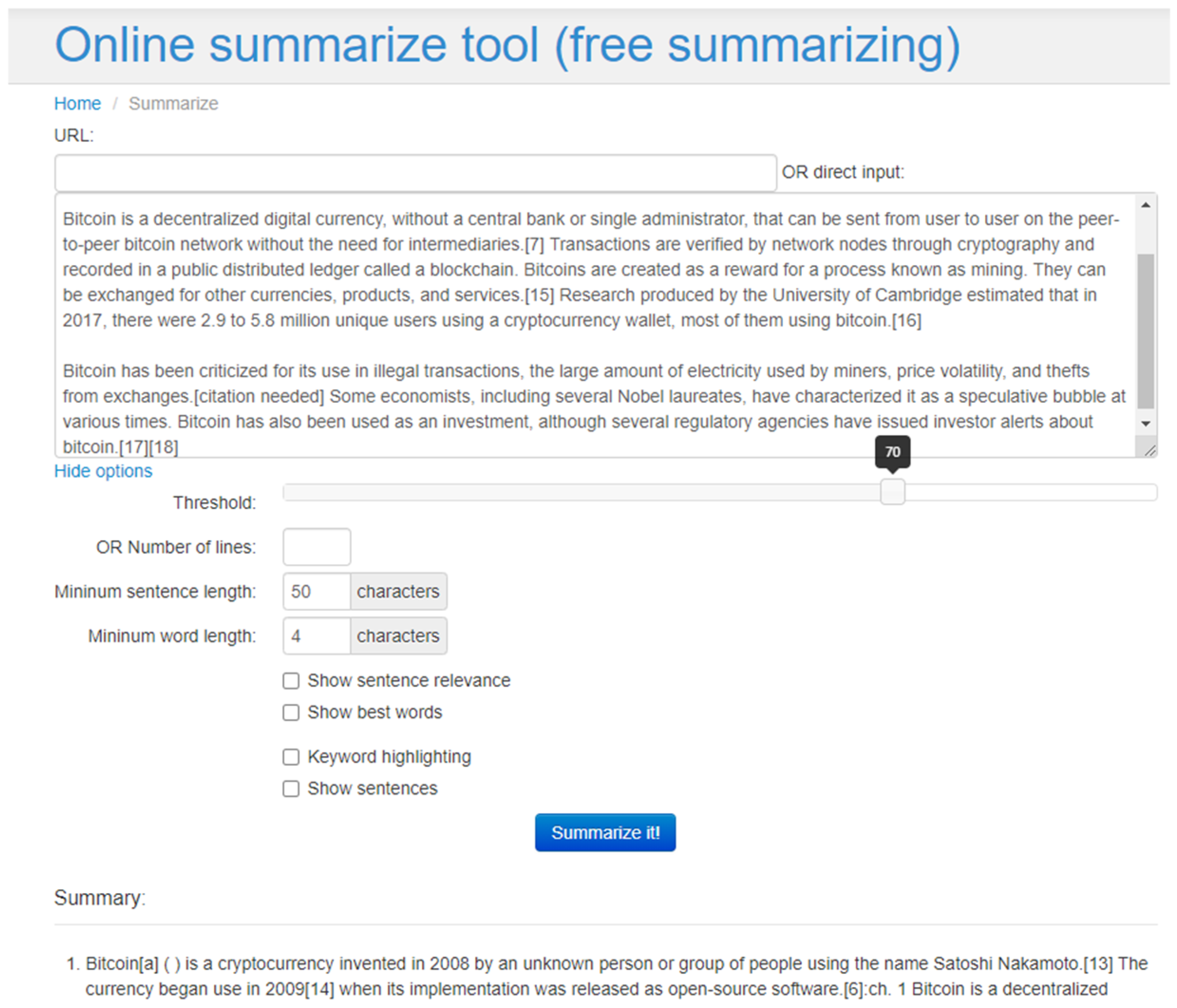 An Automatic Text Summarization Using Lexical Cohesio