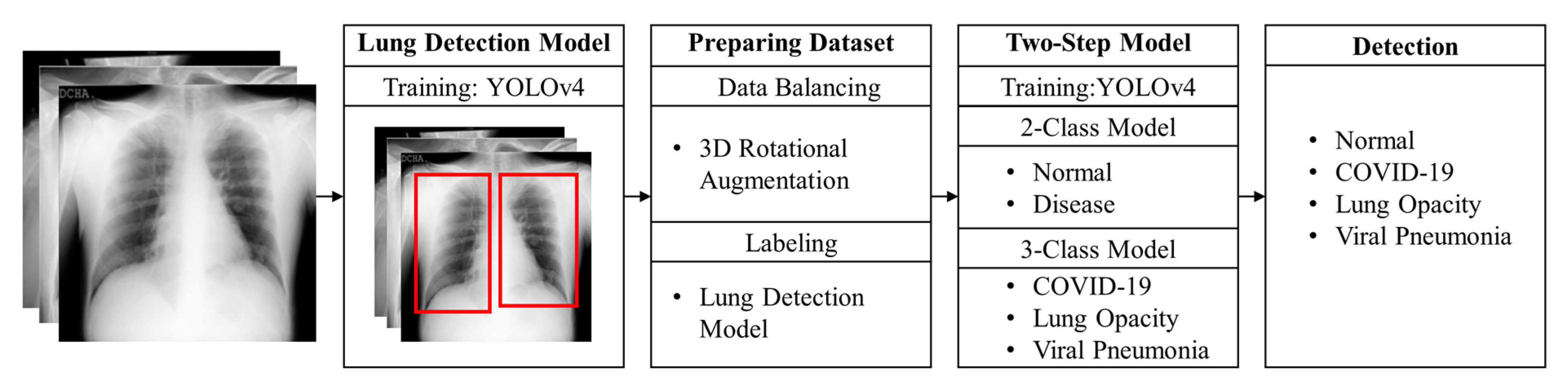 A Two-Step Learning Model for the Diagnosis of Coronavirus Disease-19 ...