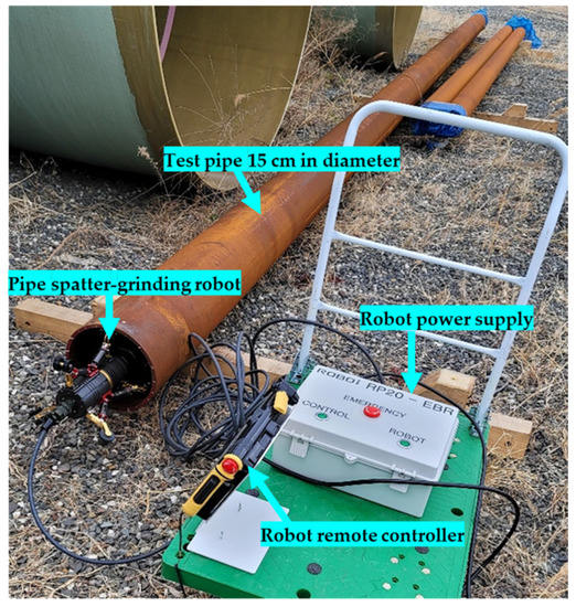 Pipe Spatter Detection and Grinding Robot