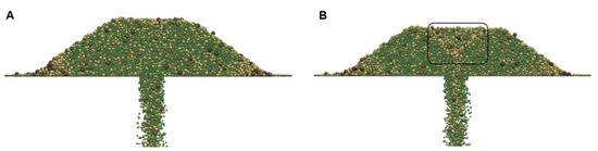 Segregation Modeling in Stockpile Using Discrete Element Method