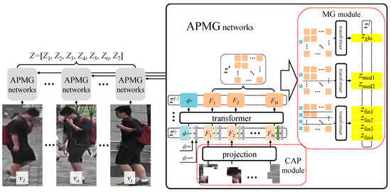 An Adaptive Partitioning and Multi-Granularity Network for Video-Based Person Re-Identification