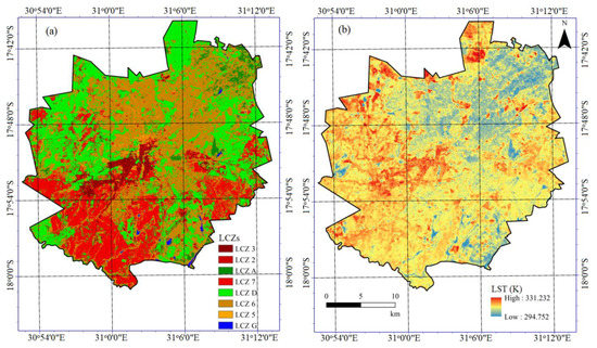Controls of Land Surface Temperature between and within Local Climate ...