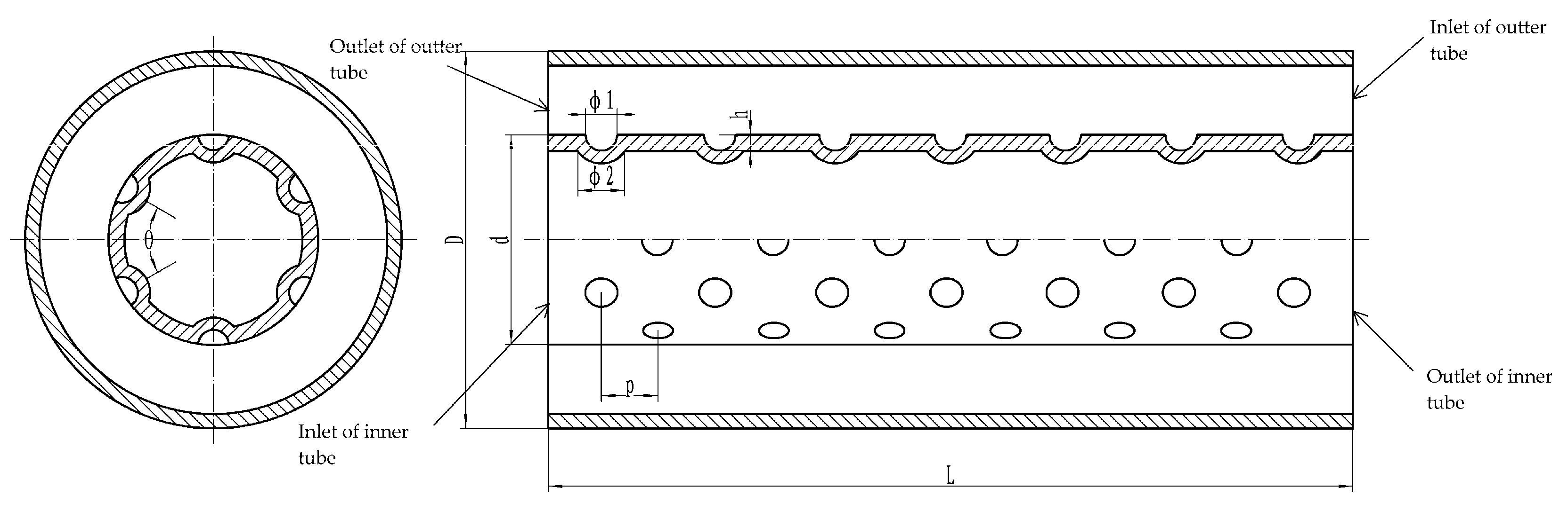 Numerical Simulation of Heat Transfer Performance of a Dimpled Tubular ...