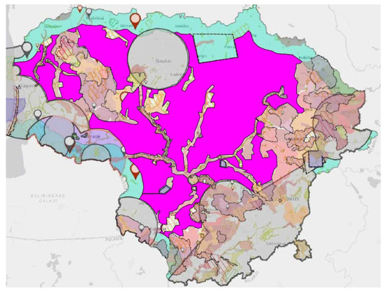 Projected Wind Energy Maximum Potential in Lithuania