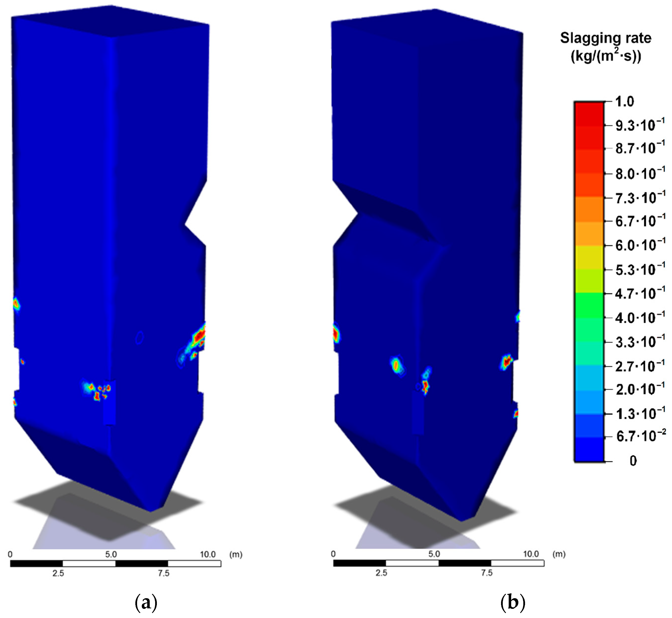Slagging Characteristics of a Steam Boiler Furnace with Flare ...