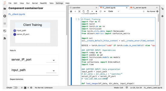 Federating Medical Deep Learning Models from Private Jupyter Notebooks ...